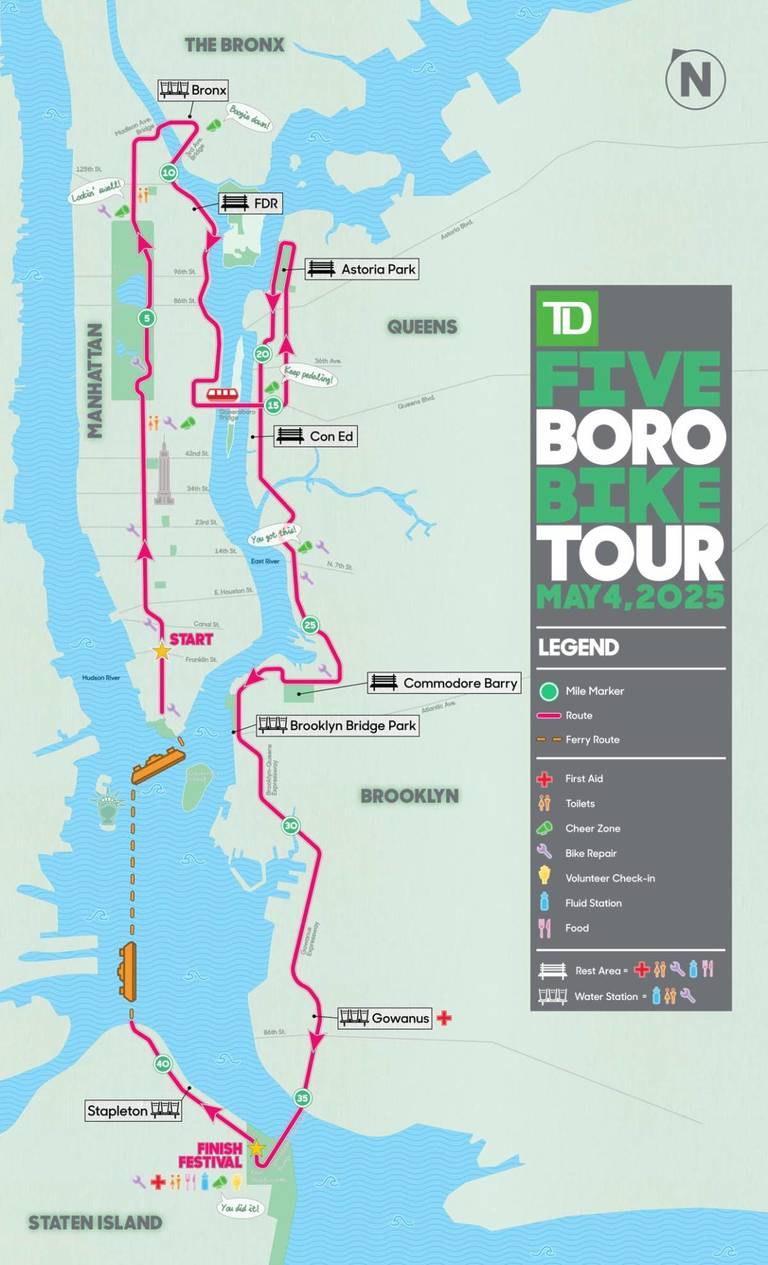 NYC Five Boro Bike Tour 2025: Everything You Need To Know