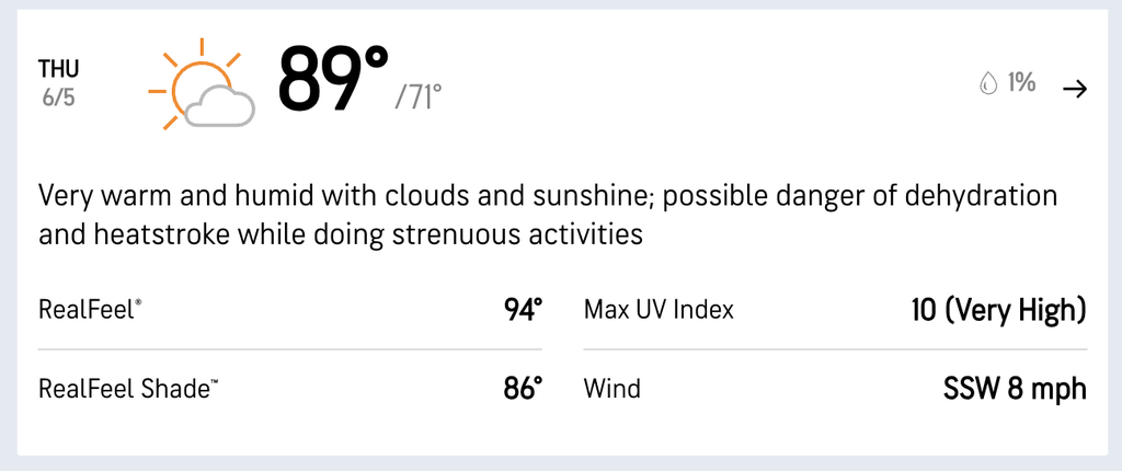 Temperatures Will Feel Like A Sweltering 94º In NYC This Week Amid High ...