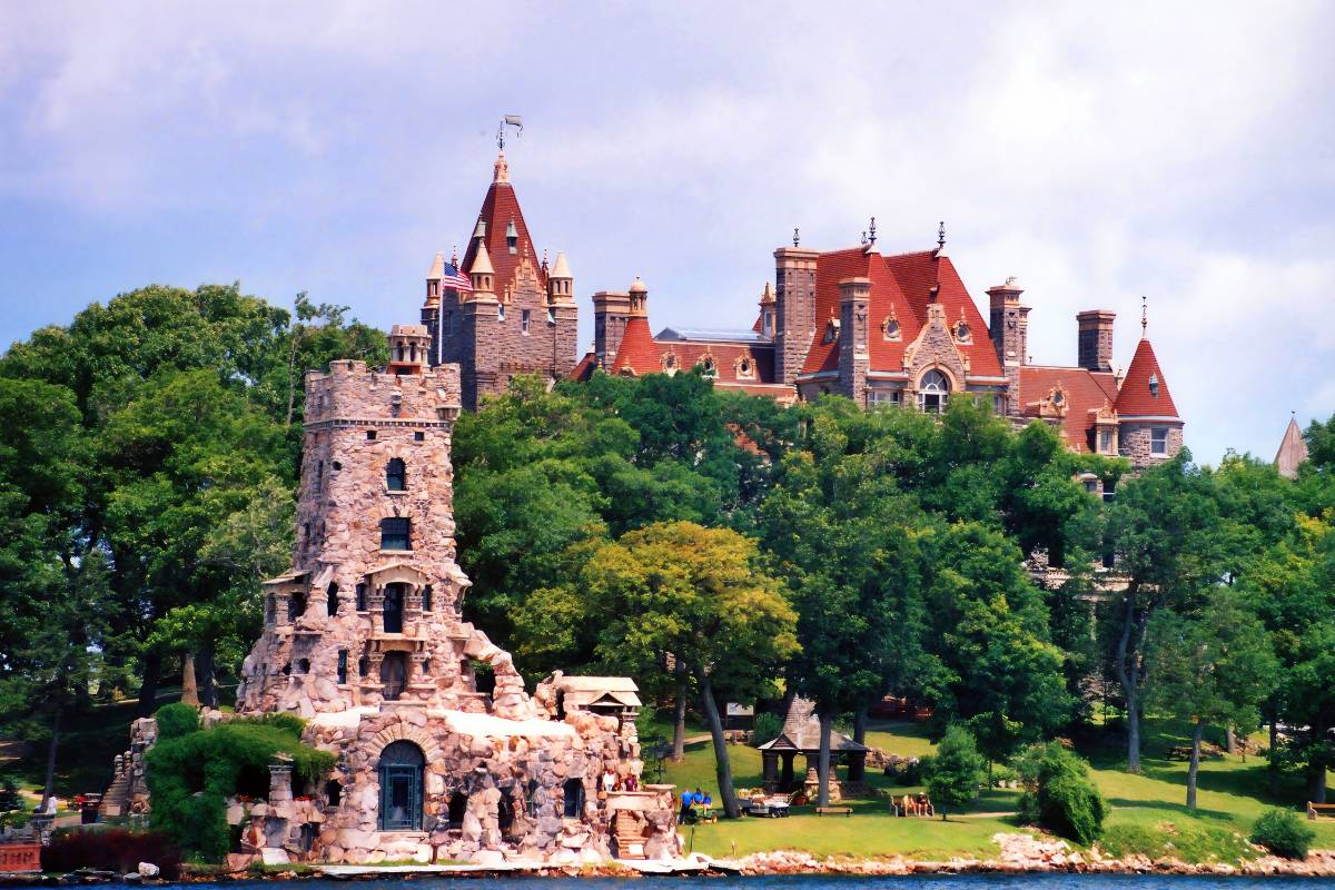 This 19th Century Old-World Village In Upstate NY Has Waterfront Castle ...