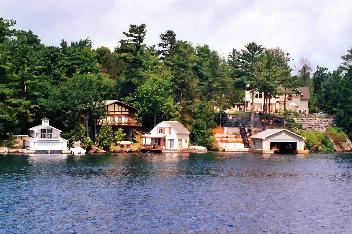 This 19th Century Old-World Village In Upstate NY Has Waterfront Castle ...
