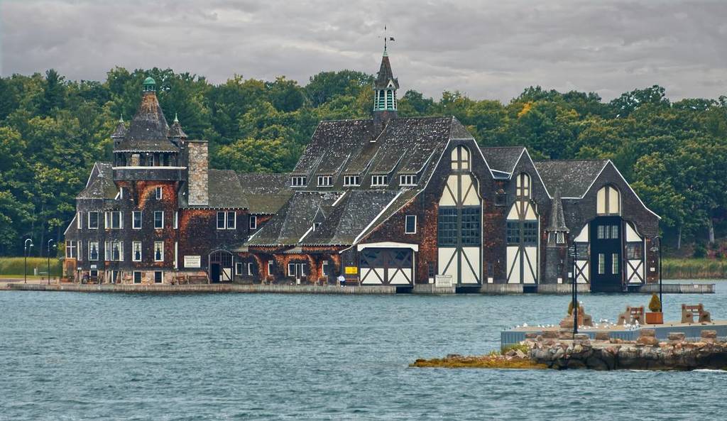 This 19th Century Old-World Village In Upstate NY Has Waterfront Castle ...