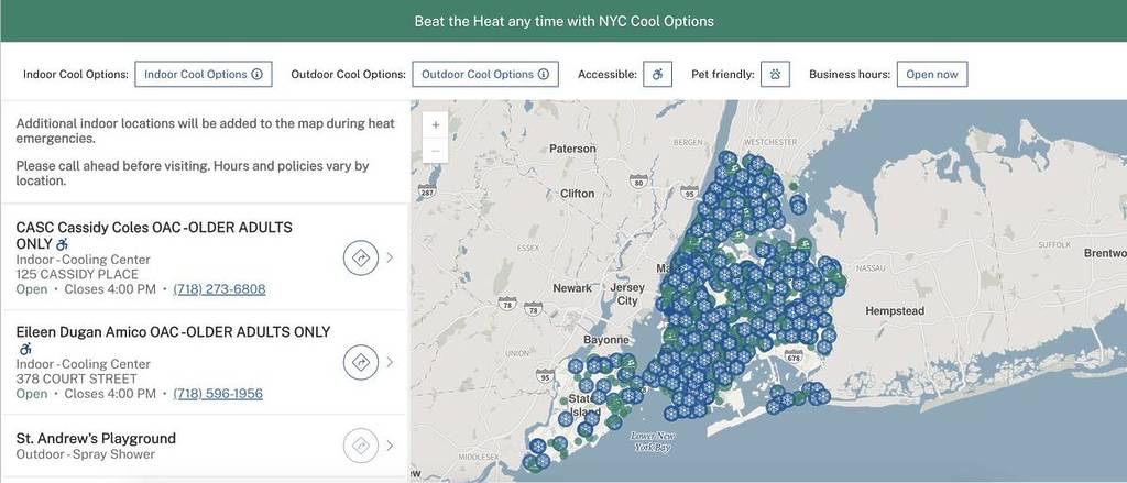 This Interactive Map Helps You Find All Of NYC’s Cooling Centers