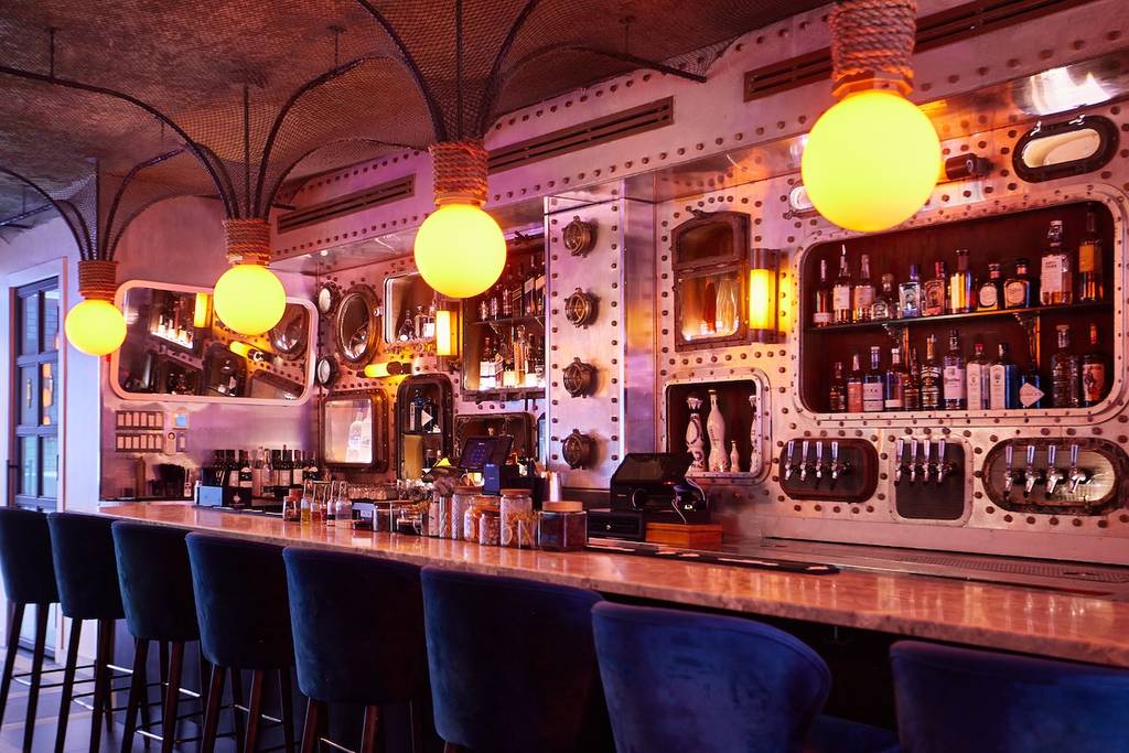 This East Village Newcomer Feels Like Dining Inside A Luxe Submarine ...