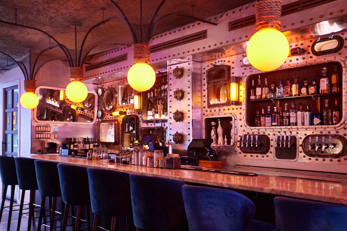 This East Village Newcomer Feels Like Dining Inside A Luxe Submarine ...
