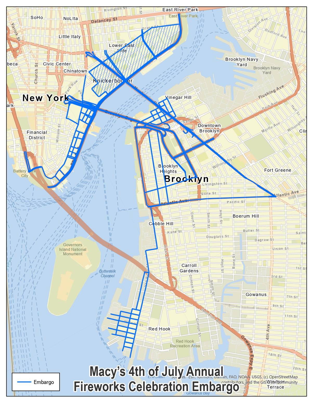 NYC Road Closures For July 4th Fireworks This Weekend—Full List
