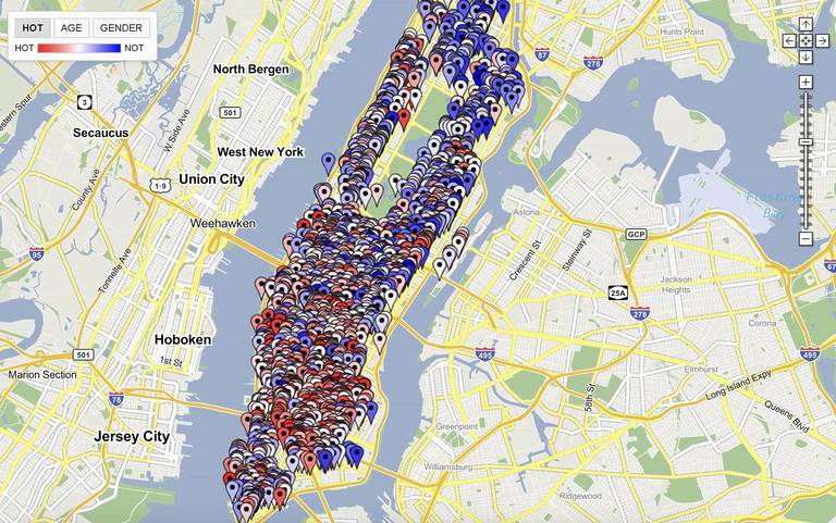 This Interactive Map Ranks NYC Restaurants On How Attractive Their ...