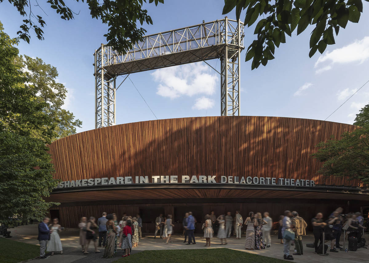 First Look: The Delacorte Theater In Central Park Unveils New Look ...