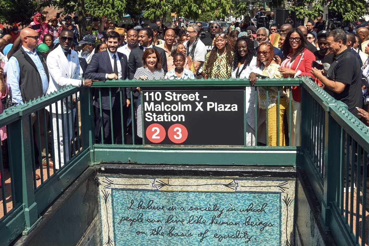 Harlem’s 110 St Subway Station Renamed Malcolm X Plaza During Harlem ...