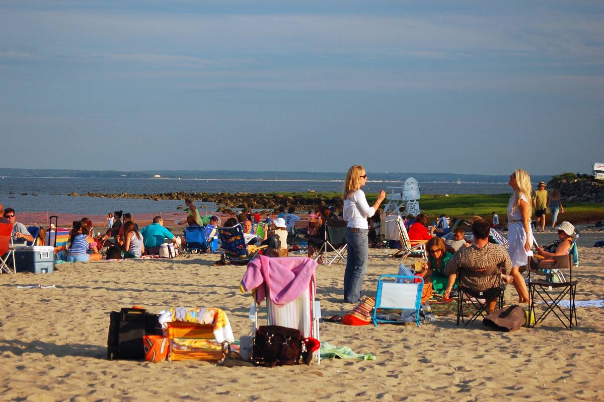 A Connecticut Beach With Sandy Shores & A 2.5-Mile Seaside Walking Loop ...