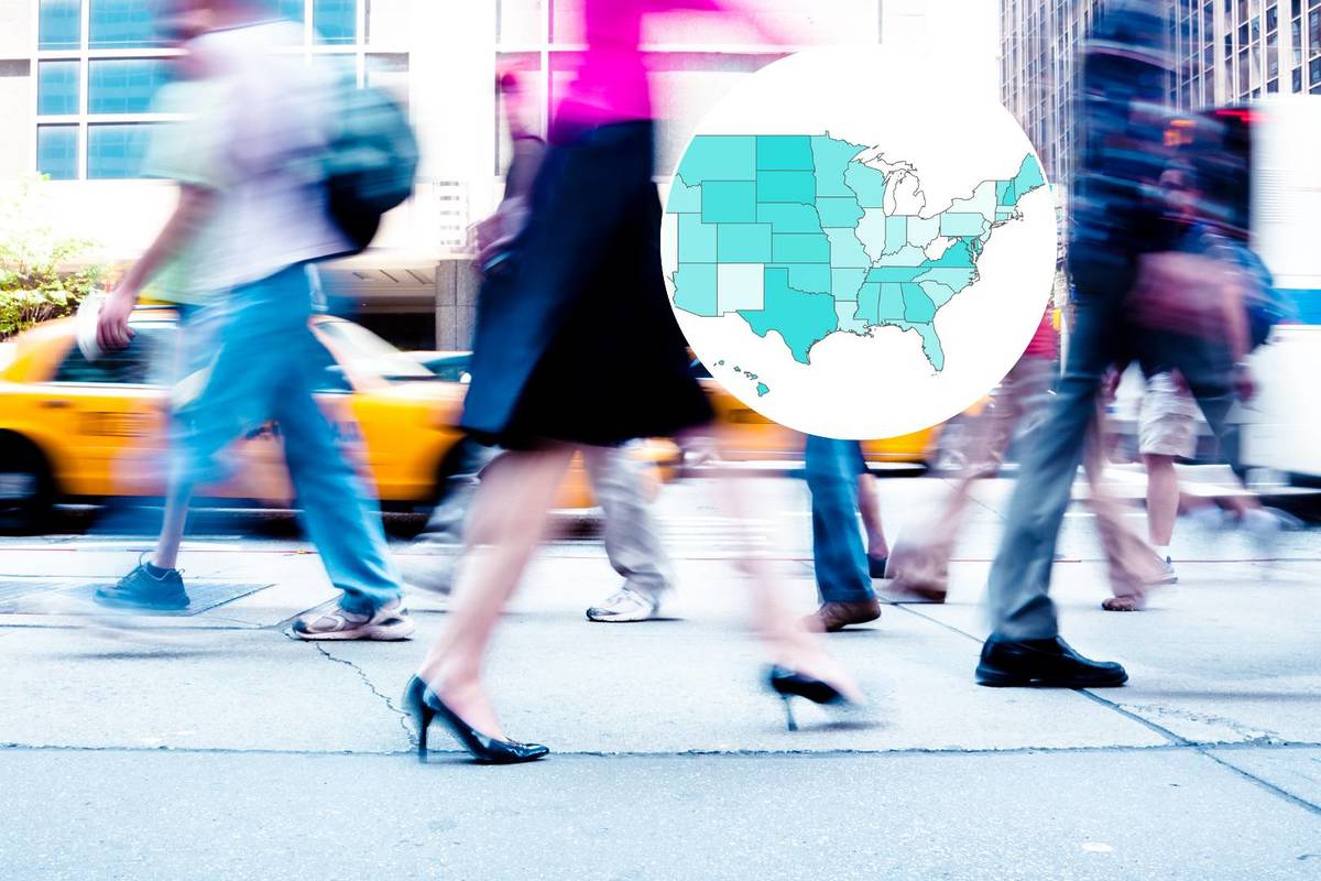 This Map Reveals The Hardest-Working States In America — New York Nears ...