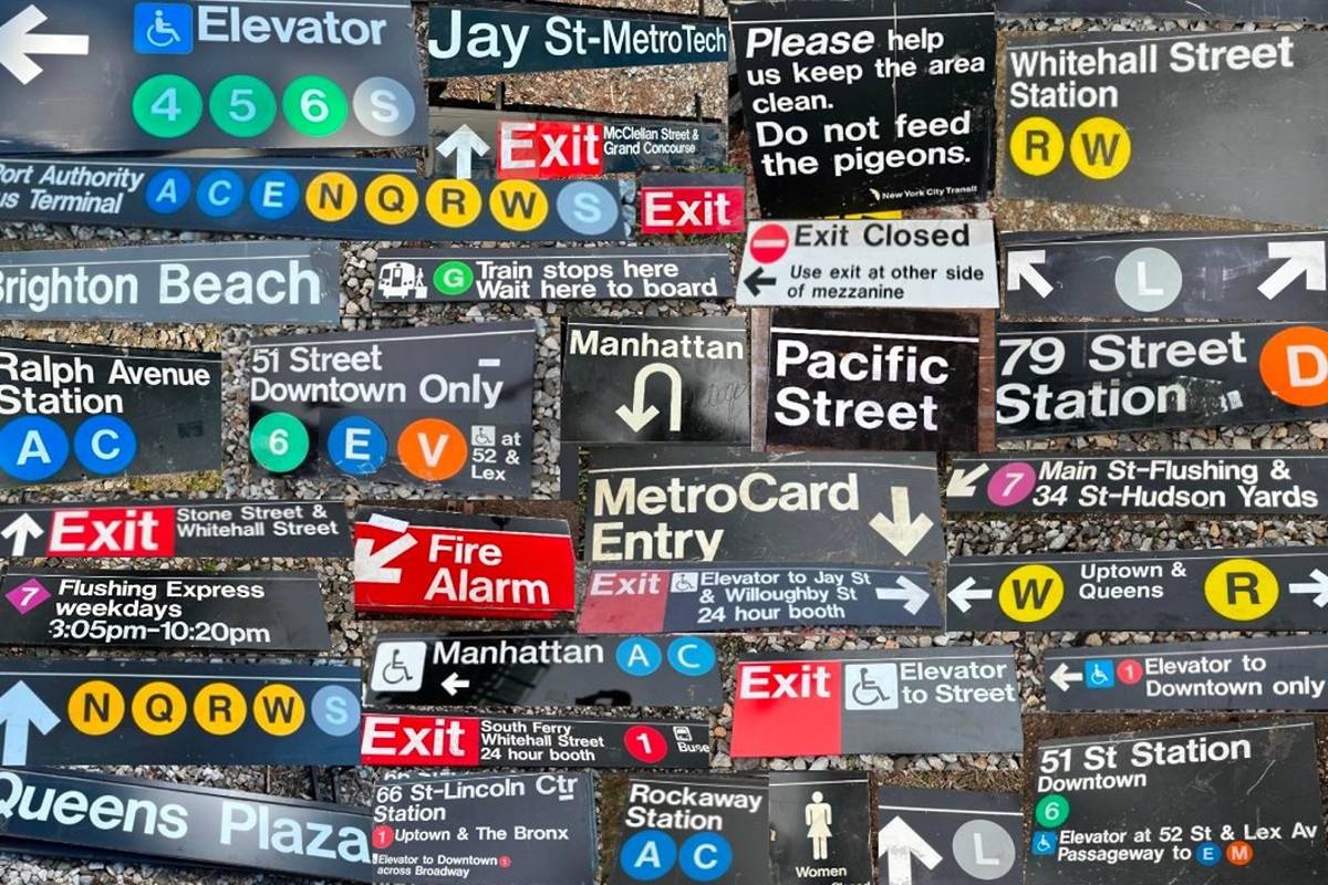 Vintage MTA Signs & Retired Subway Seats Are Up For Grabs At This Pop ...