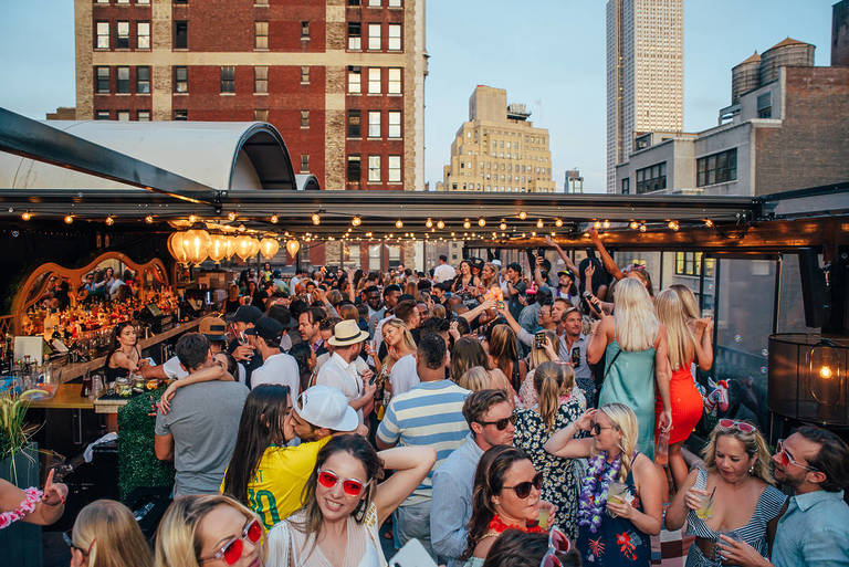 Steps from Madison Square Garden, a Times Square rooftop is ...