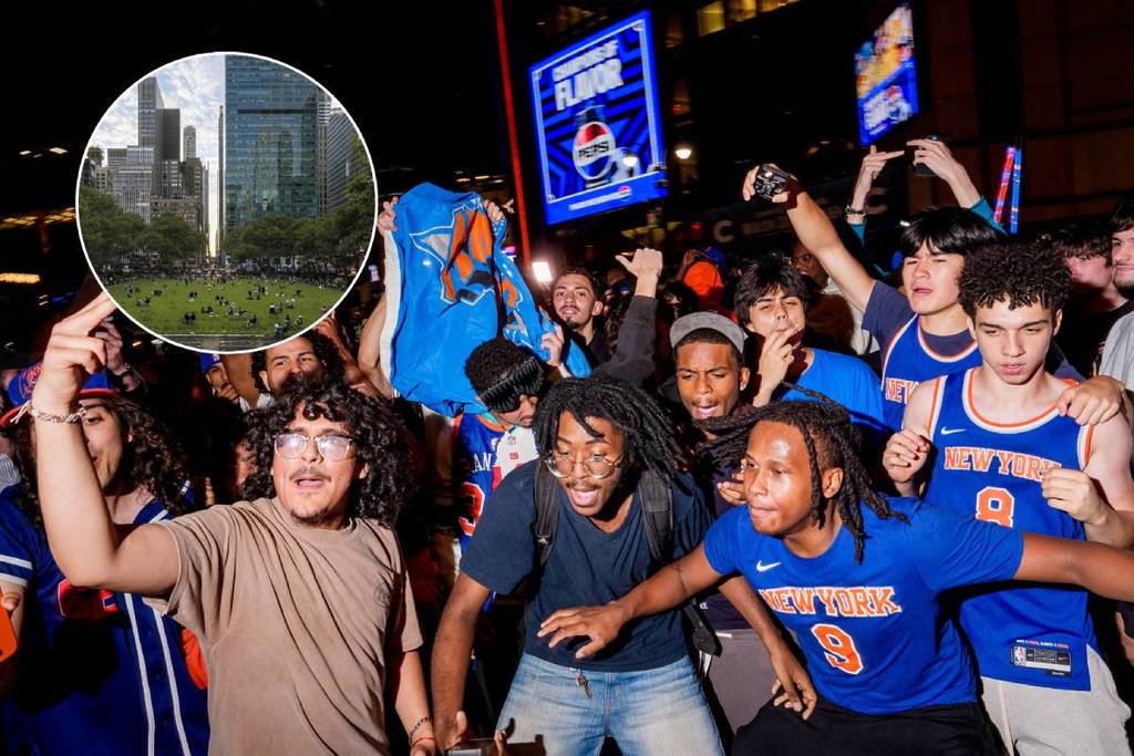 Bryant Park is hosting a free Knicks watch party for Game 3 tonight but ...
