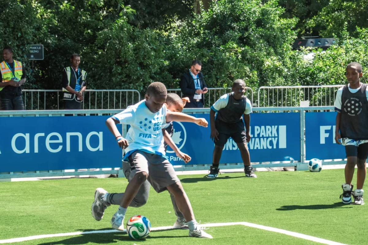 A free FIFA soccer field just opened in Central Park—and anyone can ...