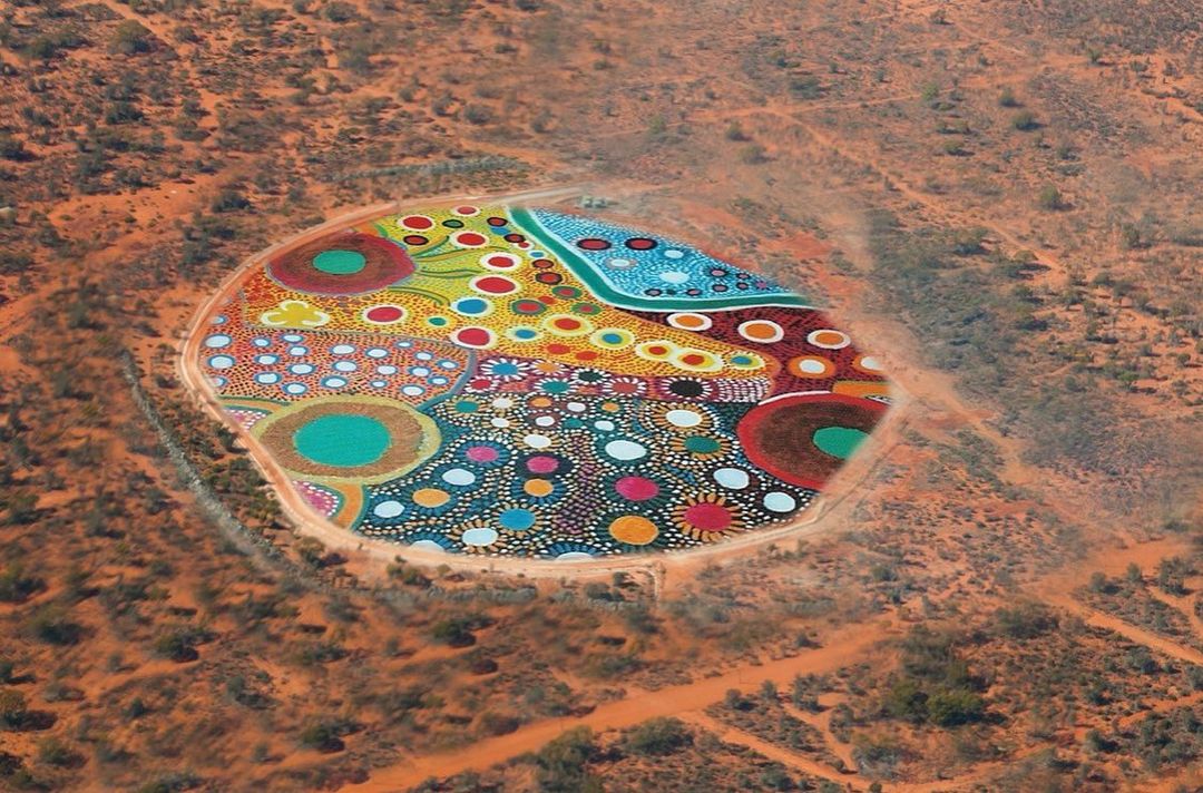 A Giant Dot Artwork To Cover A Mining Hole In Australia - Secret Perth