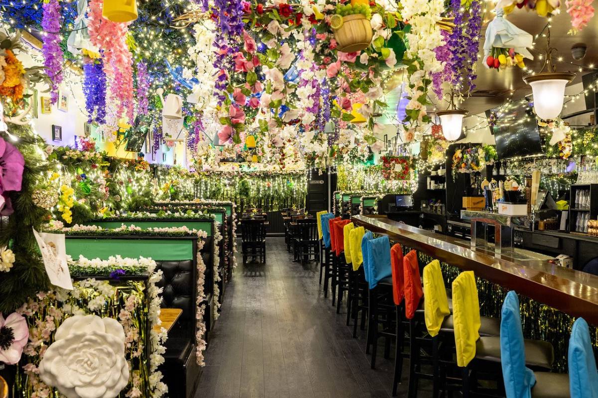 Craftsman Row Saloon's 'Blooming Garden' Brings Spring To Life