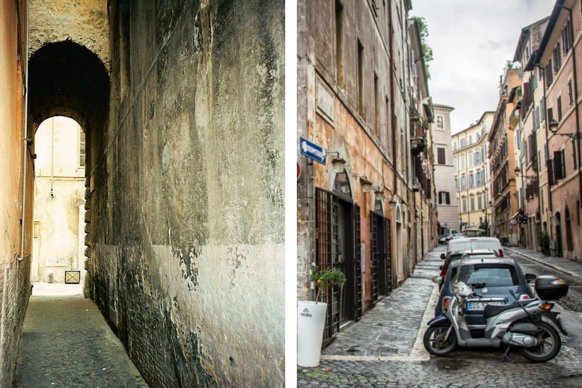 La via più stretta di Roma è larga solo 120 centimetri. Sai dove si trova?