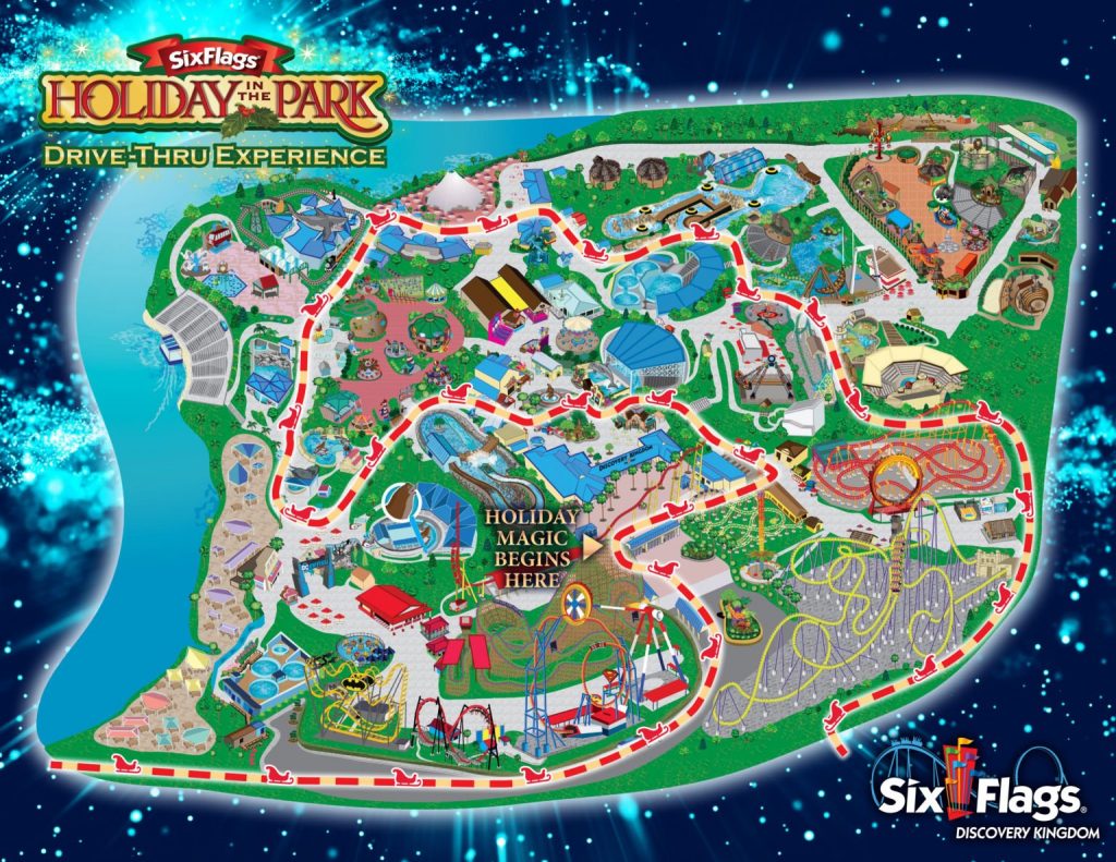 Roll Amongst Millions Of Twinkling Lights At The Six Flags ‘Holiday In ...