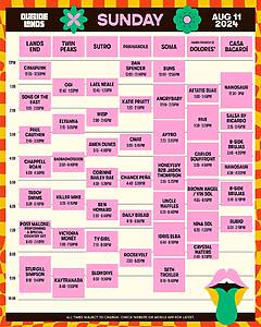 Outside Lands 2024 Map, Lineup, Schedule, And Details