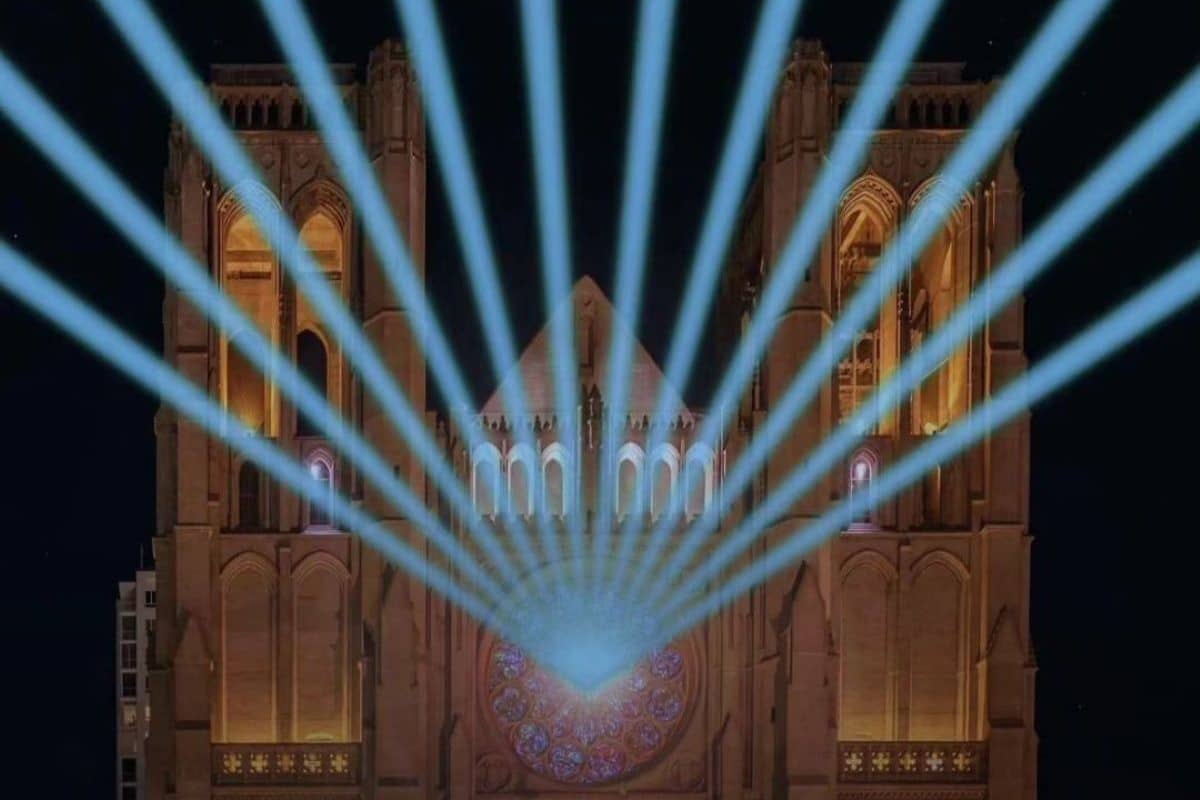 Look For Epic Laser Display At Grace Cathedral In San Francisco