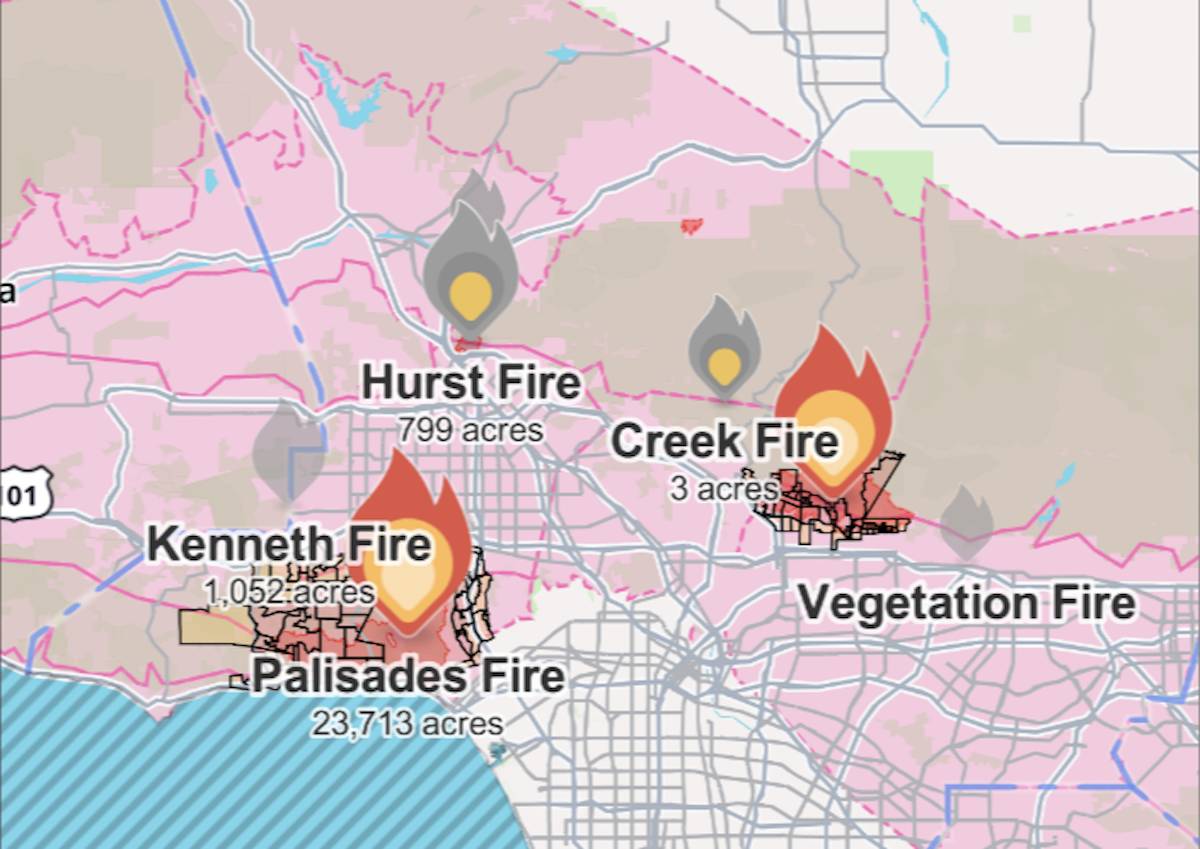 A Bay Area App Is Helping SoCal Residents Track The Wildfires