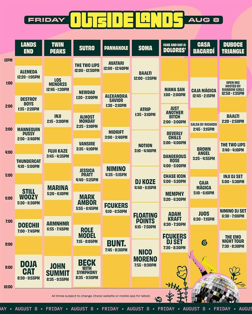 Outside Lands 2025: Festival Map, Schedule, Transit, Lineup