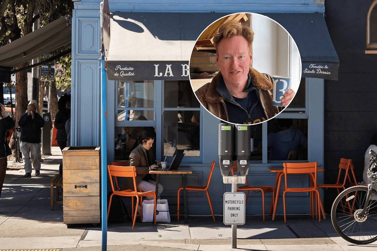 Conan O'Brien Spotted At Hayes Valley's La Boulangerie