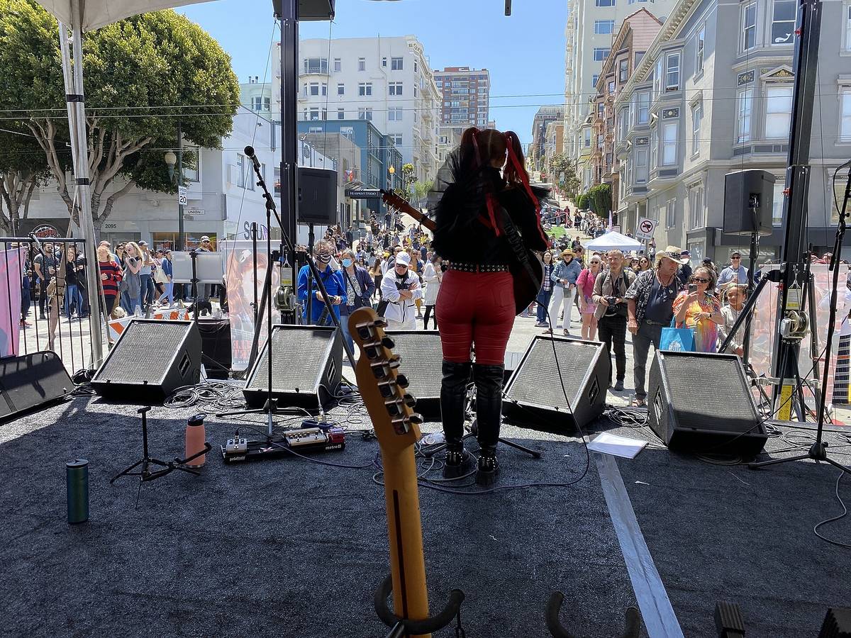 The Marina is hosting a 5-block street festival with over 30 performers ...
