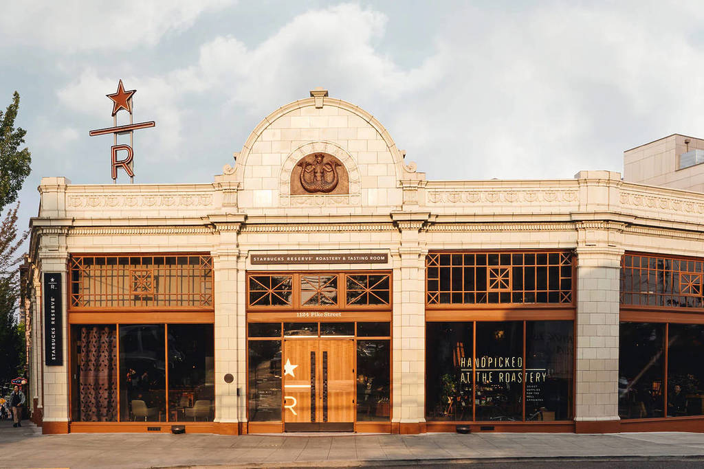 The Iconic Seattle Starbucks Reserve Roastery In Capitol Hill Has ...