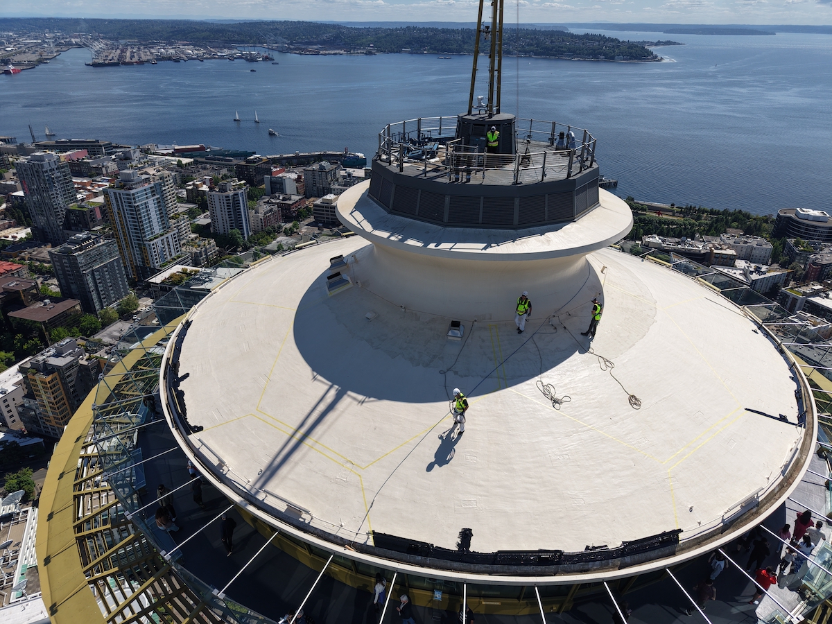 The Space Needle has been transformed into a giant soccer ball in ...