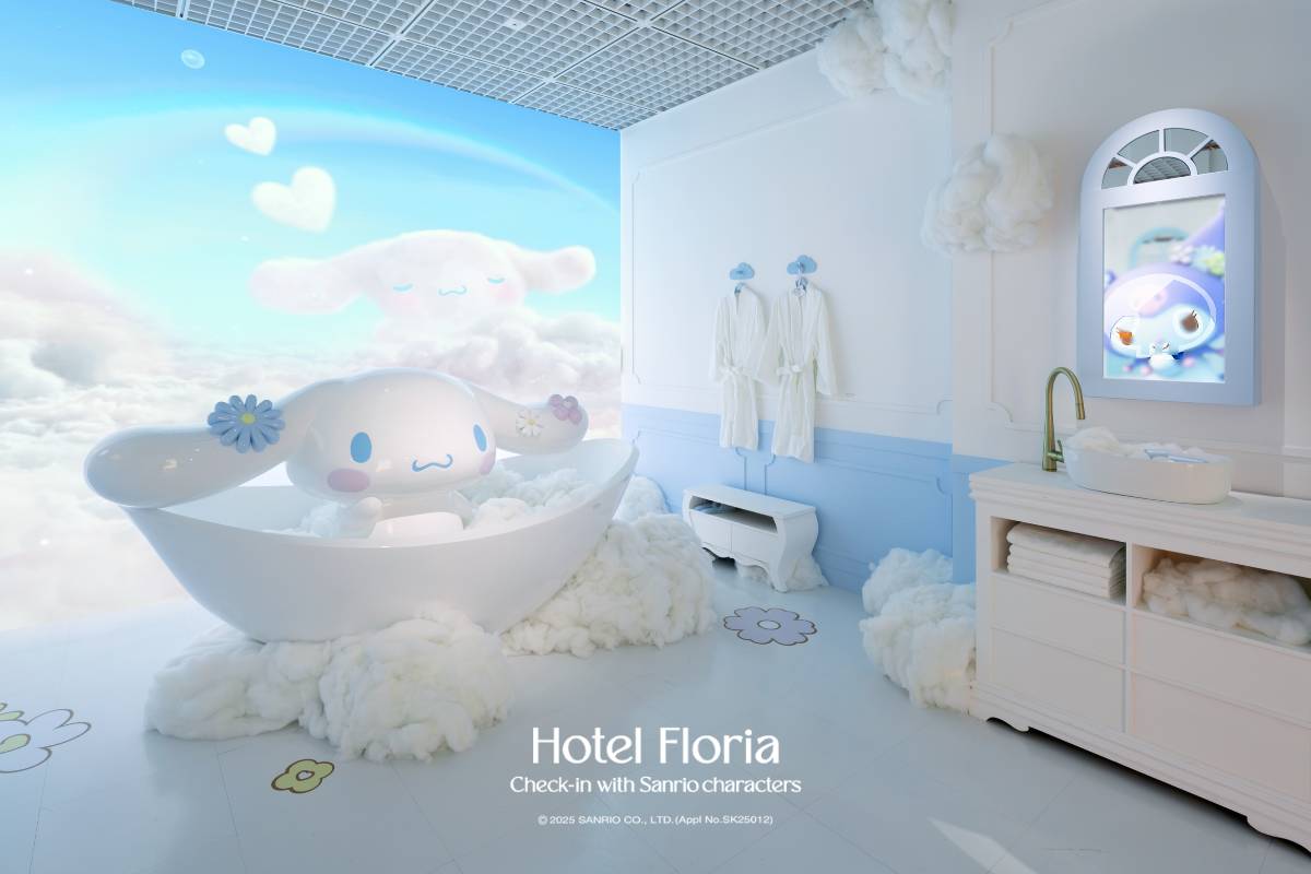 The world of Sanrio Characters at Hotel Floria, a media art exhibition