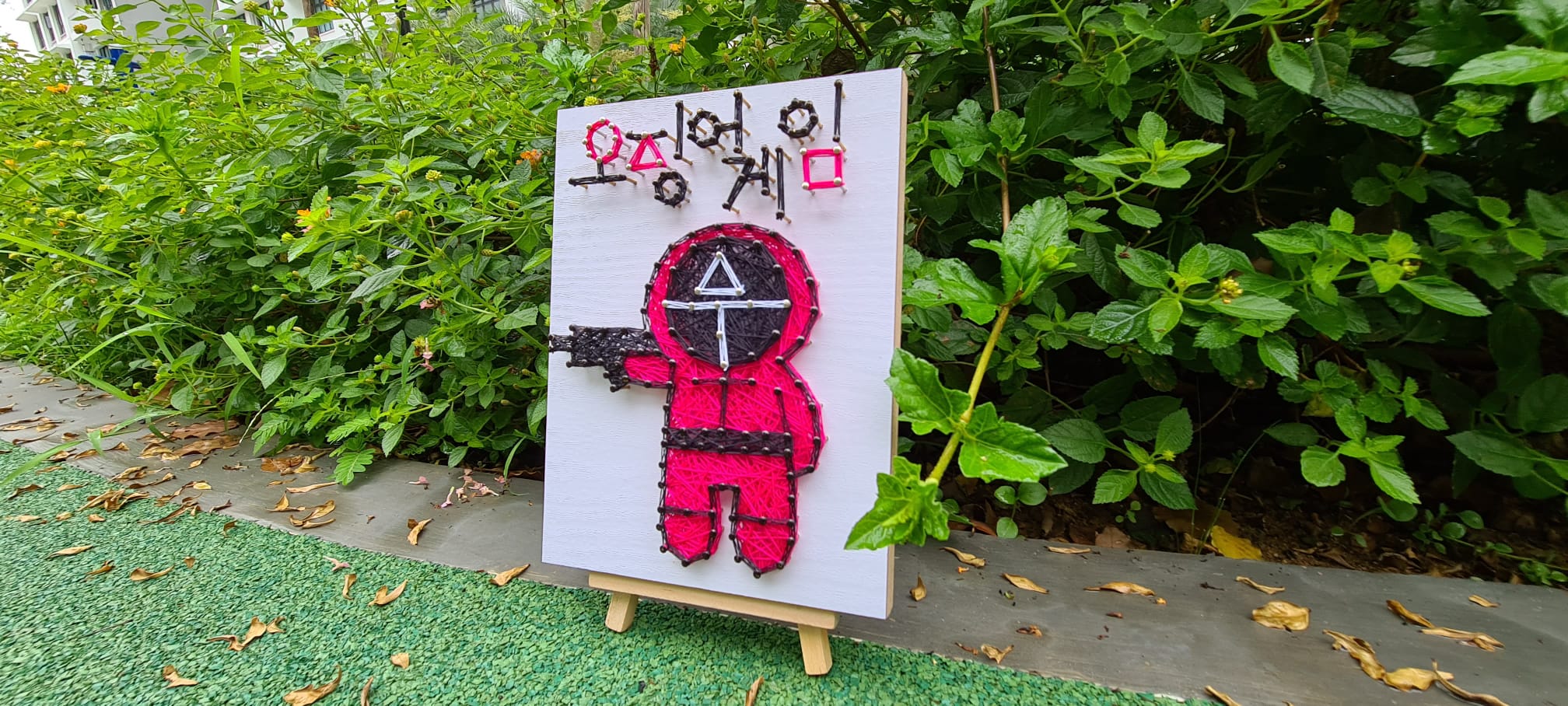 Squid Game Experience With String Art Workshop In Singapore