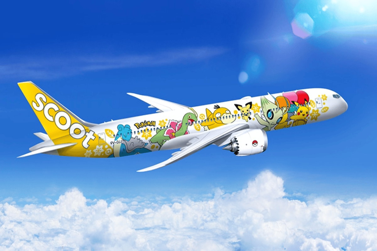 A Pikachu Pokémon Plane Launched At Changi Airport Singapore