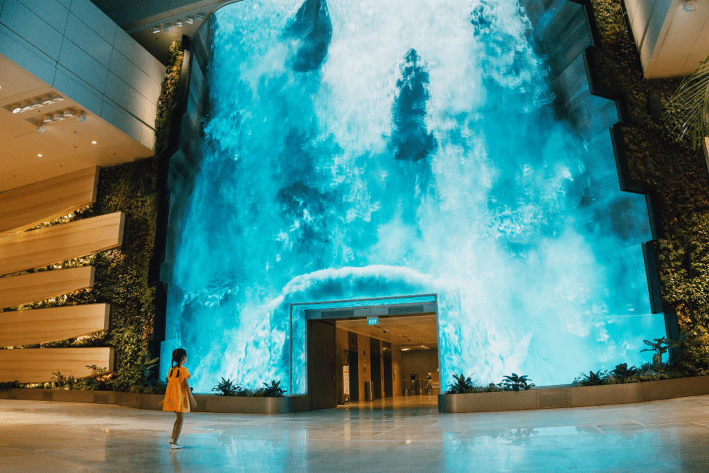 Changi Airport Terminal 2 Reopens With Huge Digital Displays