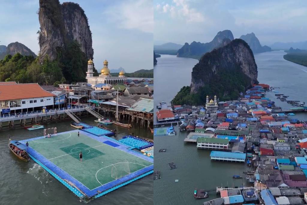 Asia's Most Striking Floating Football Pitch (Only 2 Hours From SG)