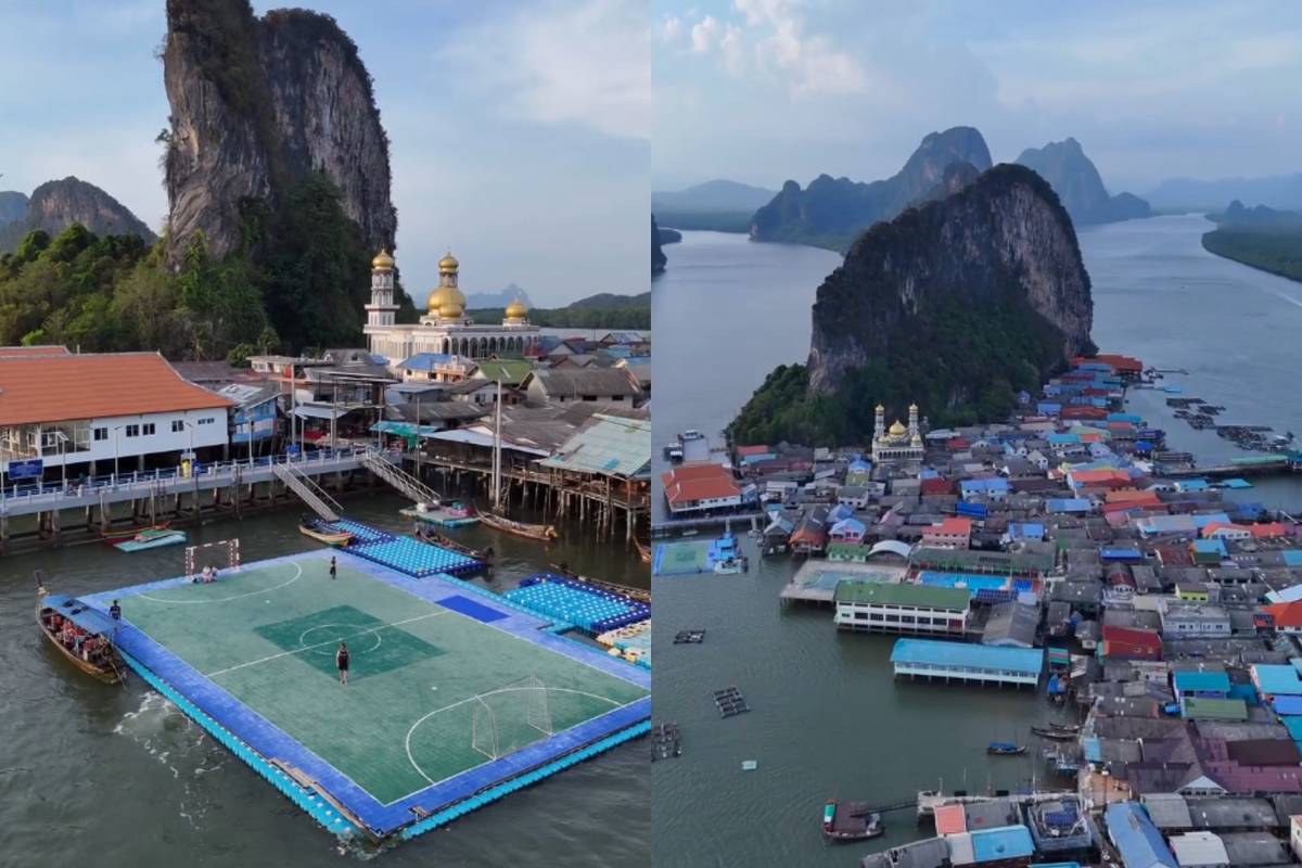 Asia's Most Striking Floating Football Pitch (Only 2 Hours From SG)