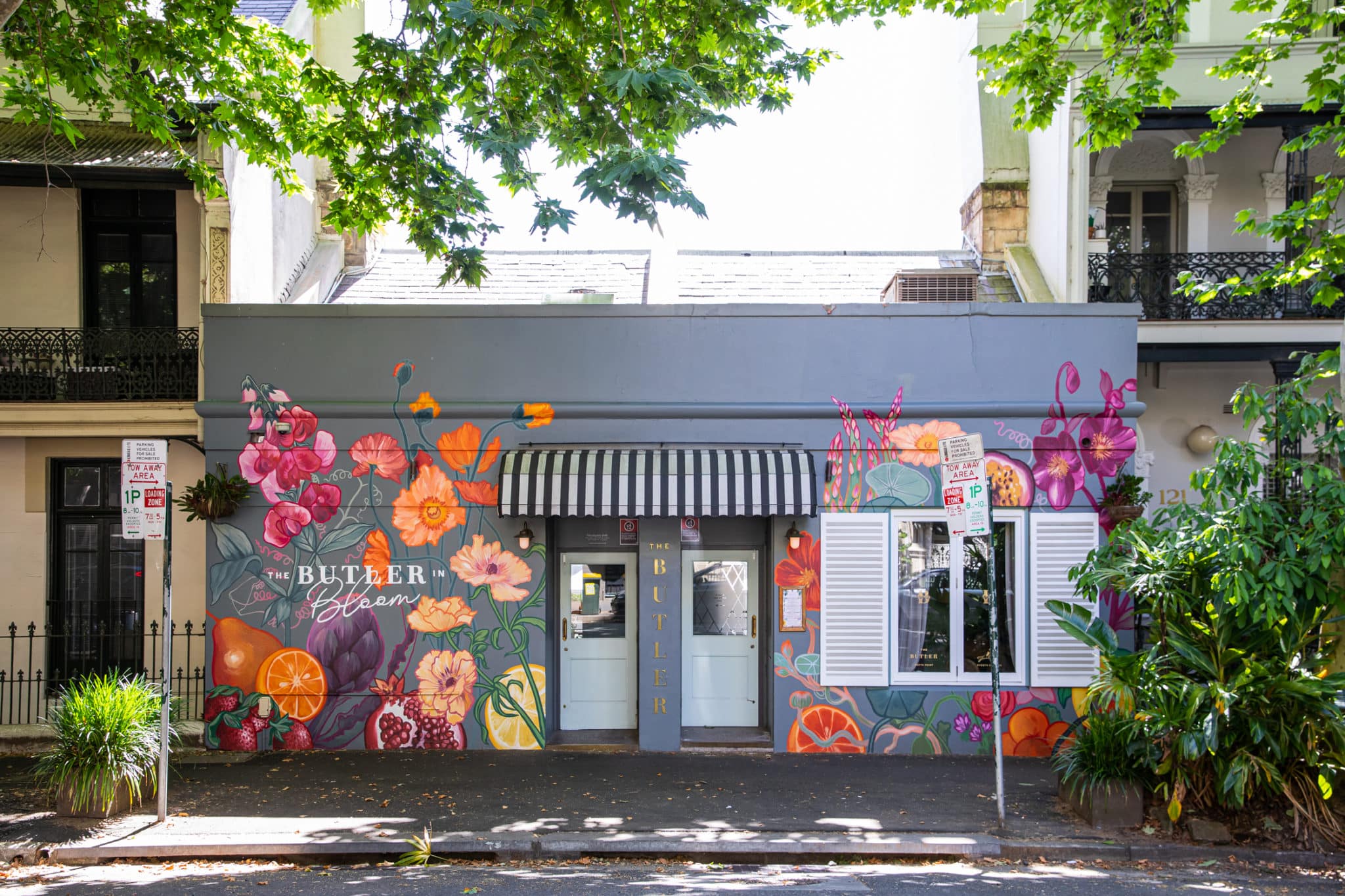 This Dainty Restaurant In Potts Point Comes With Its Own Floral Mural