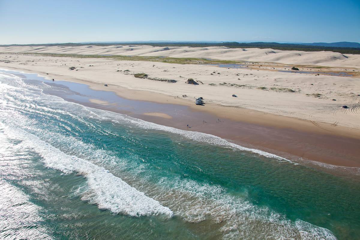 The Longest Beach In Nsw Is Home To Giant Sand Dunes And Incredible