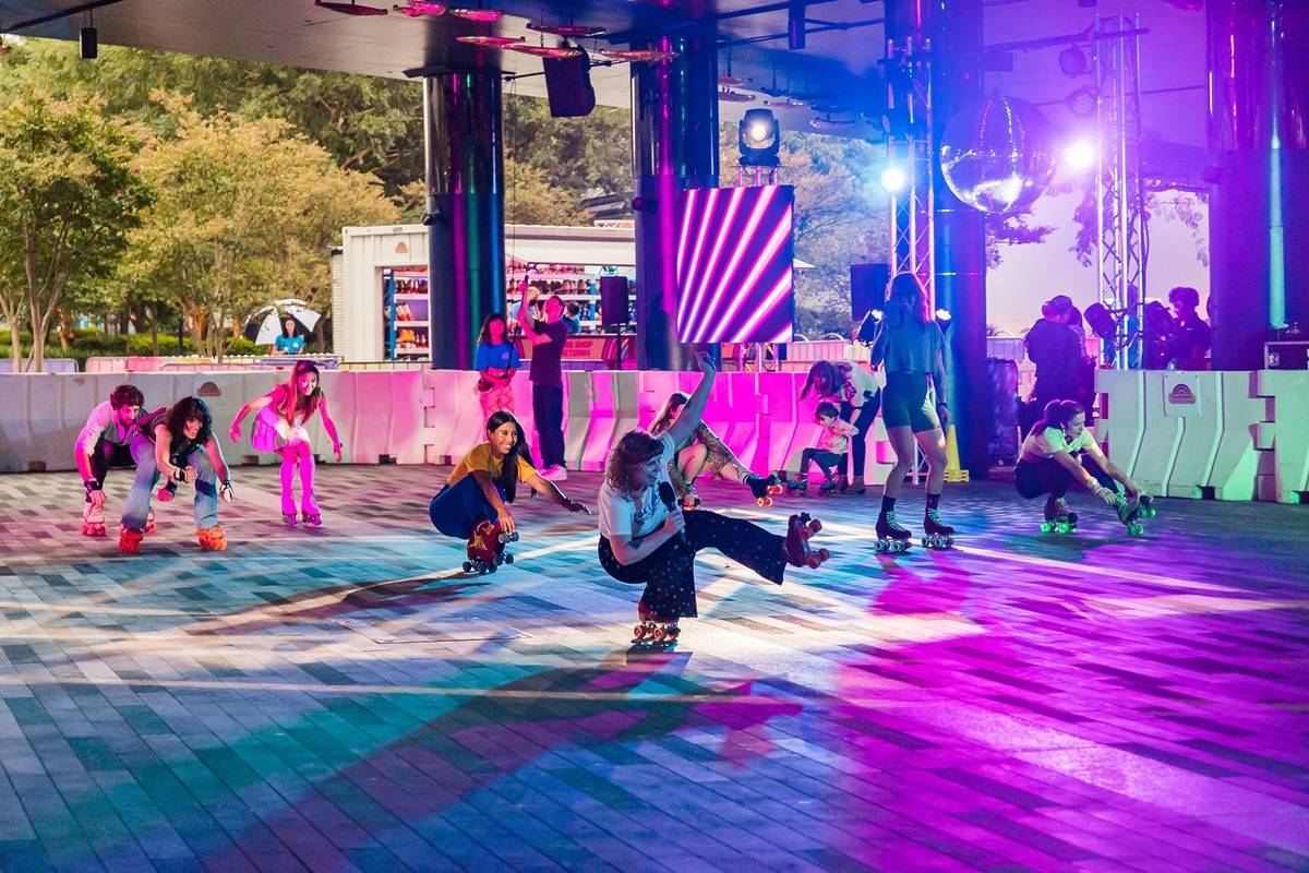 Darling Harbour Roller Rink Opens For The School Holidays