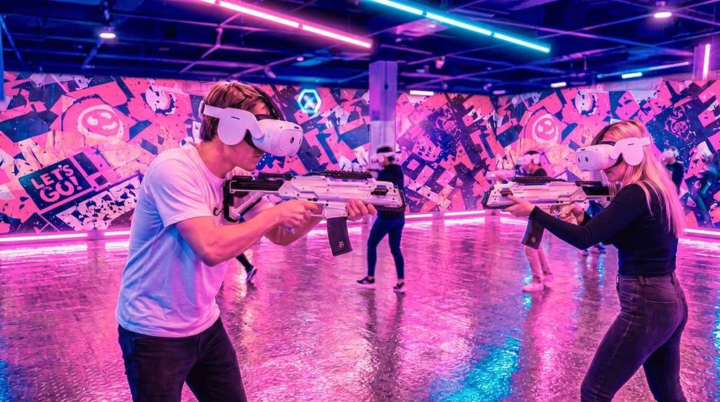 Karts District is a holographic gaming arena just like Mario Kart