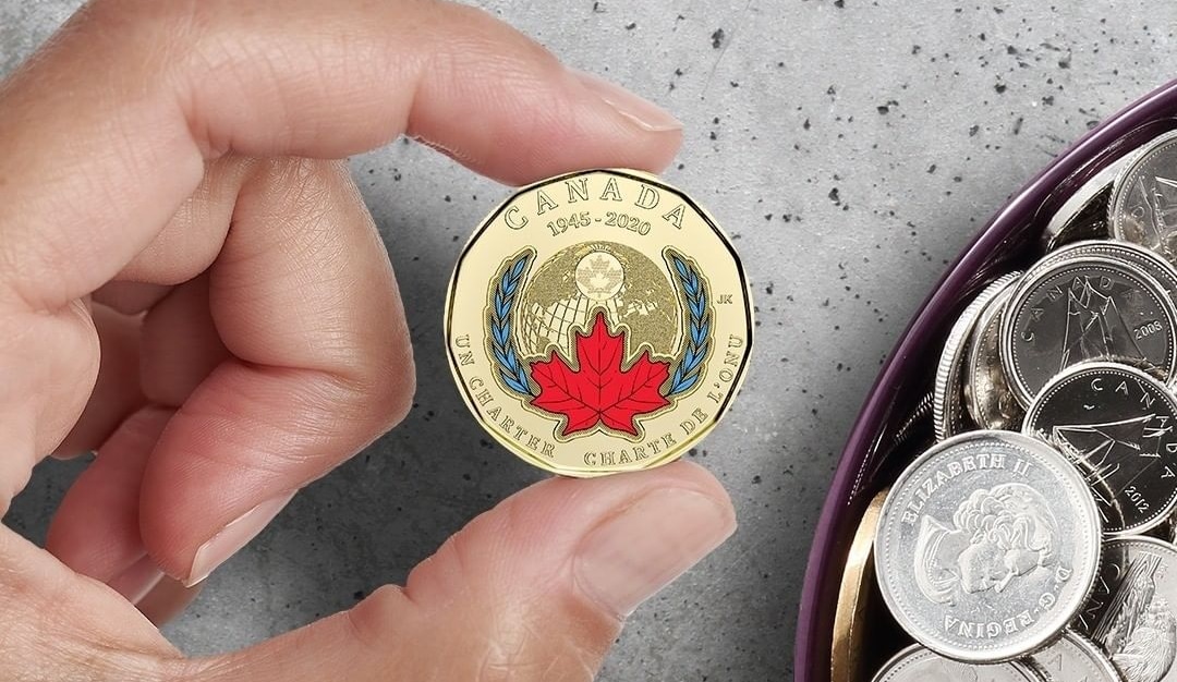 Canada Now Has Its First-Ever Colourful Loonie In Circulation