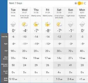 Toronto Is Expected To See Between 5–10 cm Of Snow & Strong Winds Tomorrow