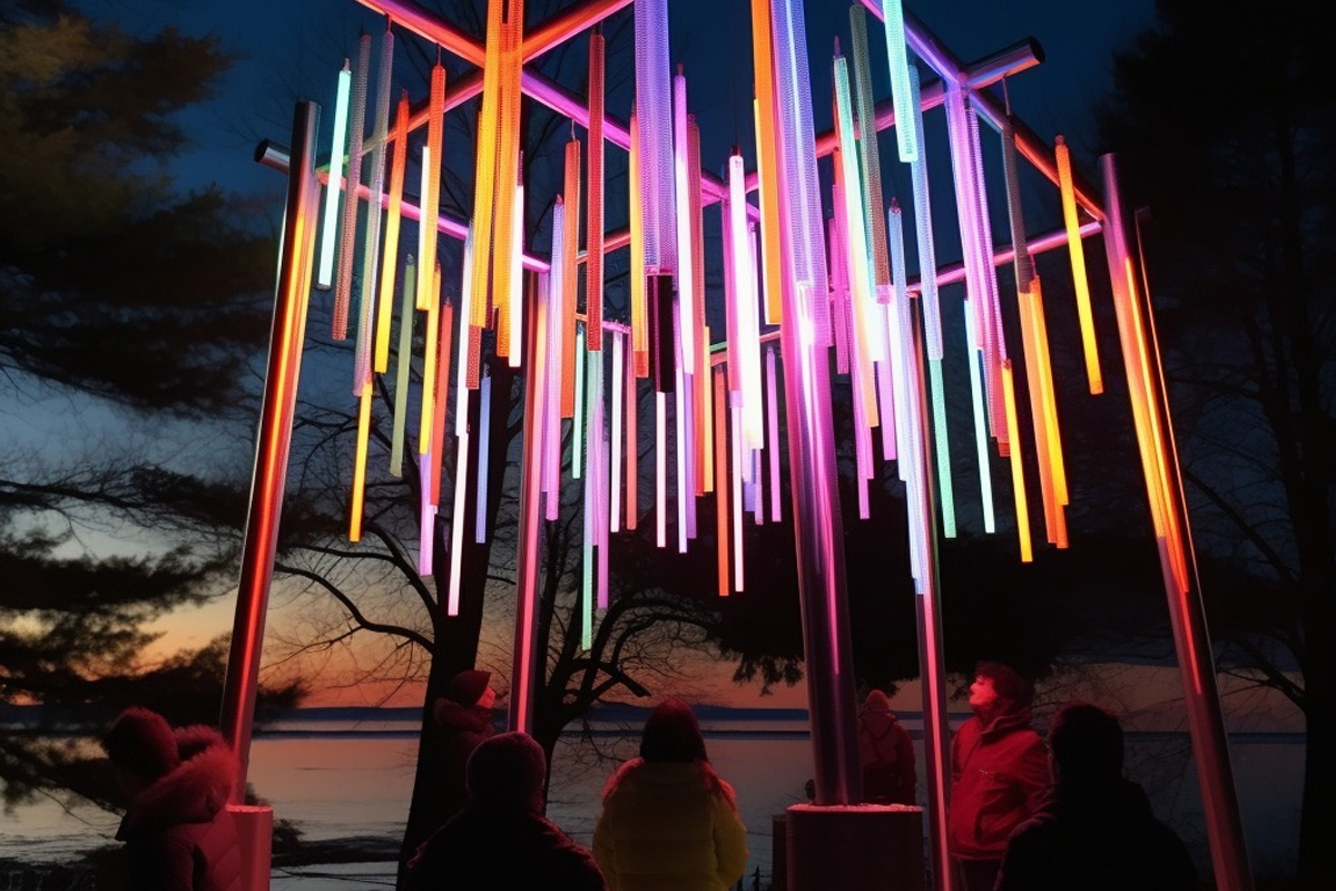 A Dazzling Free Outdoor Light Exhibit Just Opened In Toronto