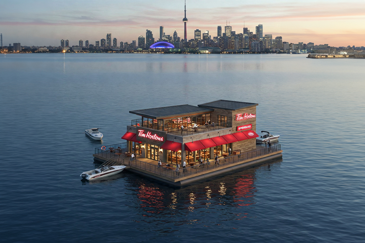 Tim Hortons Is Opening The World's Largest Floating Coffee Shop On Lake ...