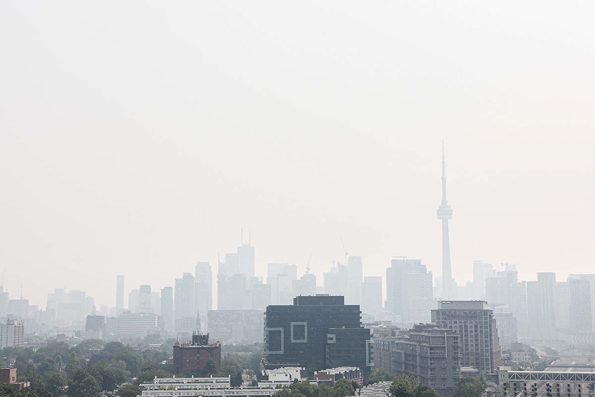 Wildfire Smoke Pushes Toronto’s Air Quality To Dangerous Levels