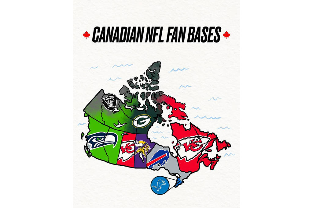 Canada’s NFL Fan Map Reveals The Most Popular Teams By Province