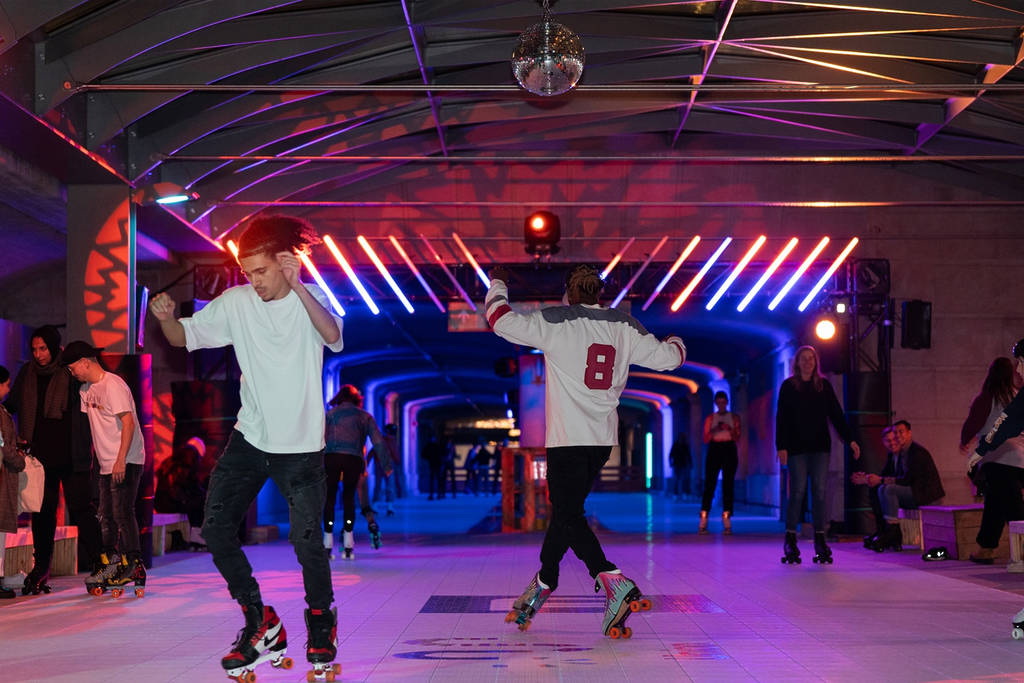 A Huge Free Retro Roller Skating Rink Is Opening Within Toronto's Union ...