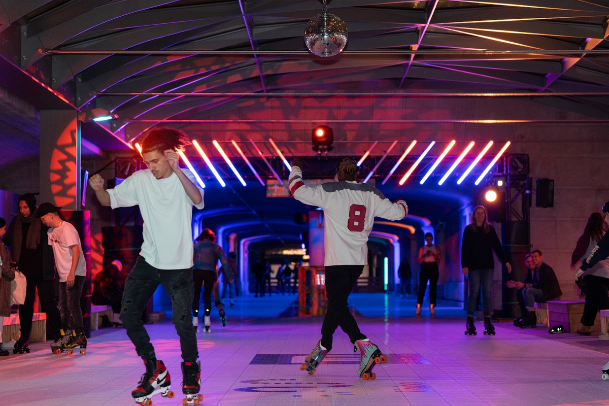 A Huge Free Retro Roller Skating Rink Is Opening Within Toronto's Union ...