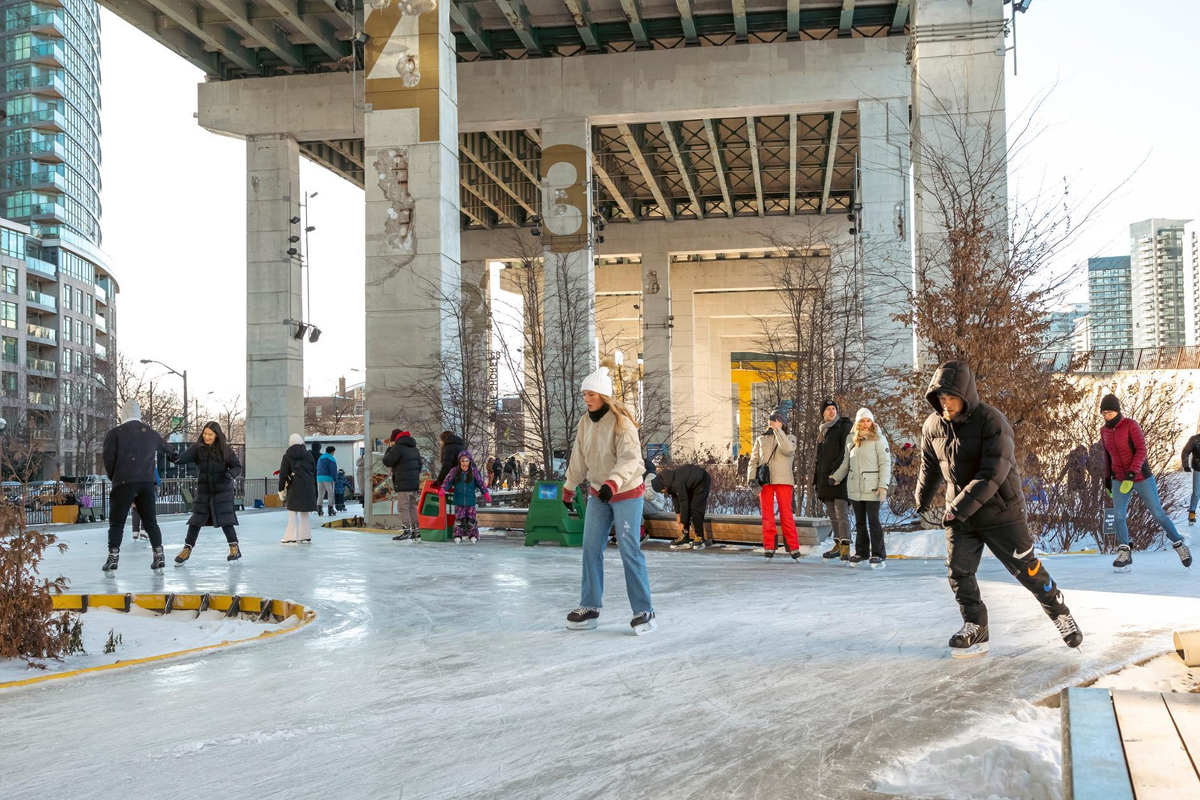 One Of Toronto's Most Unique Ice Skating Trails Under A Highway Reopens ...
