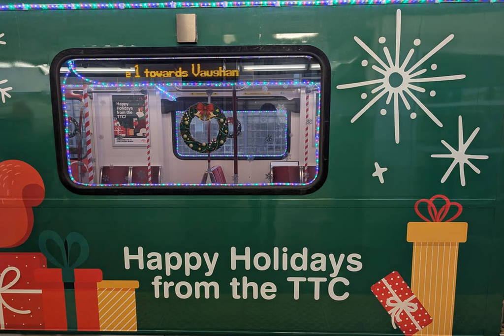 Toronto Just Launched A Festive Holiday TTC Train And Four Decorated ...
